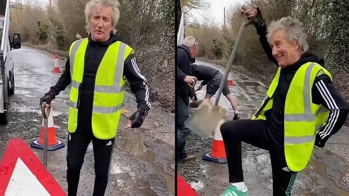 Weird Wide Web - Rod Stewart filling up potholes | OFM