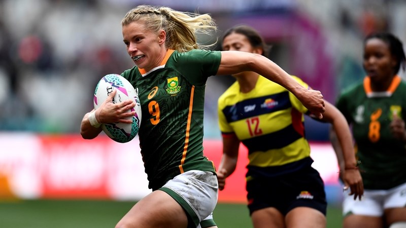 Roos leads the charge as SA beat Colombia for first win at RWC Sevens | OFM