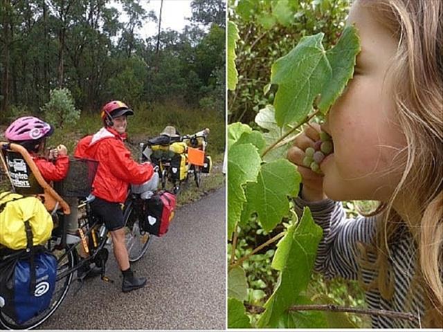 @LUNCH - Family cycles 6,000 kilometres and survives only on foraged ...