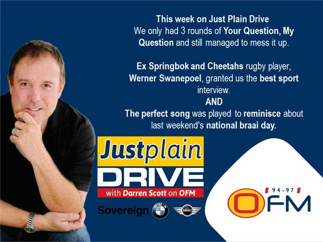The Best Of Just Plain Drive 25-29 Sep 2017 | OFM