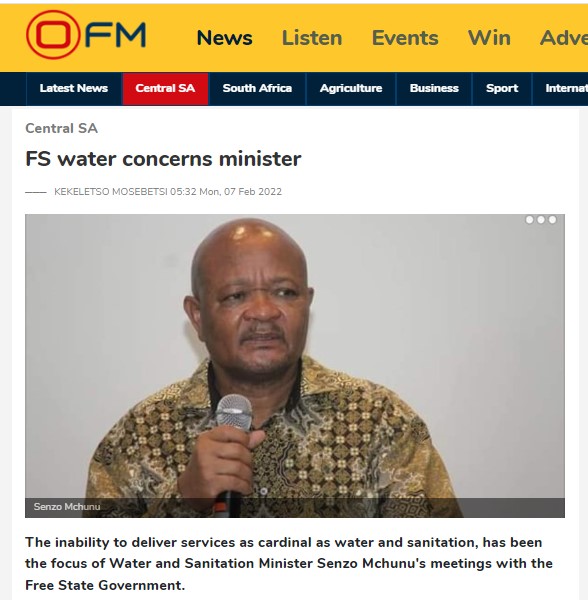 Moqhaka-inwoners aangemoedig om water spaarsamig te gebruik | OFM