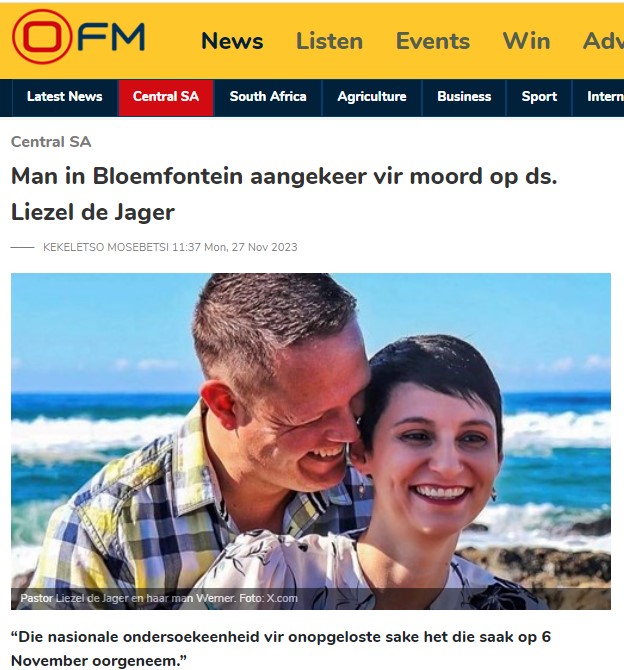 ‘liezel Se Saak Sal Nie Saam Met Beskuldigde Sterf Nie Ofm