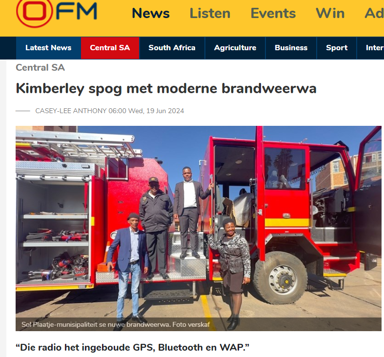 Brandweerstasie in Kimberley 3 jaar onbenut | OFM