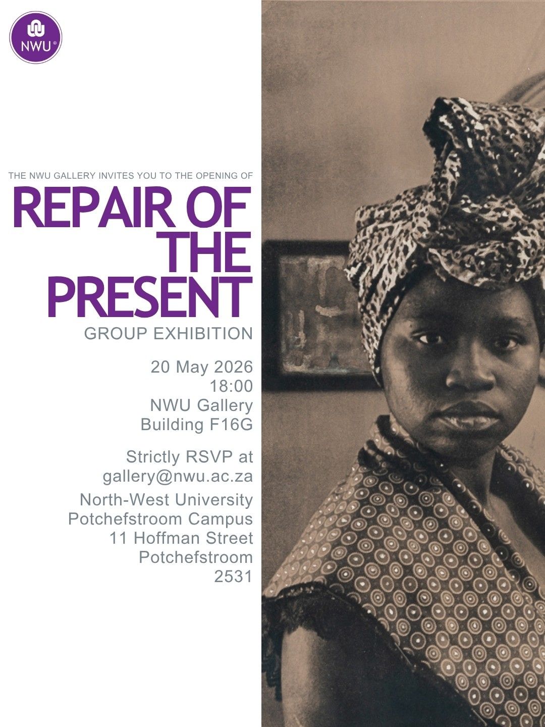 NWU Gallery invites you to see art that not only reflects, but restores ...