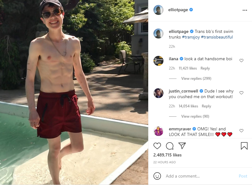 Entertainment Bubble - Elliot Page makes a proud reveal | OFM