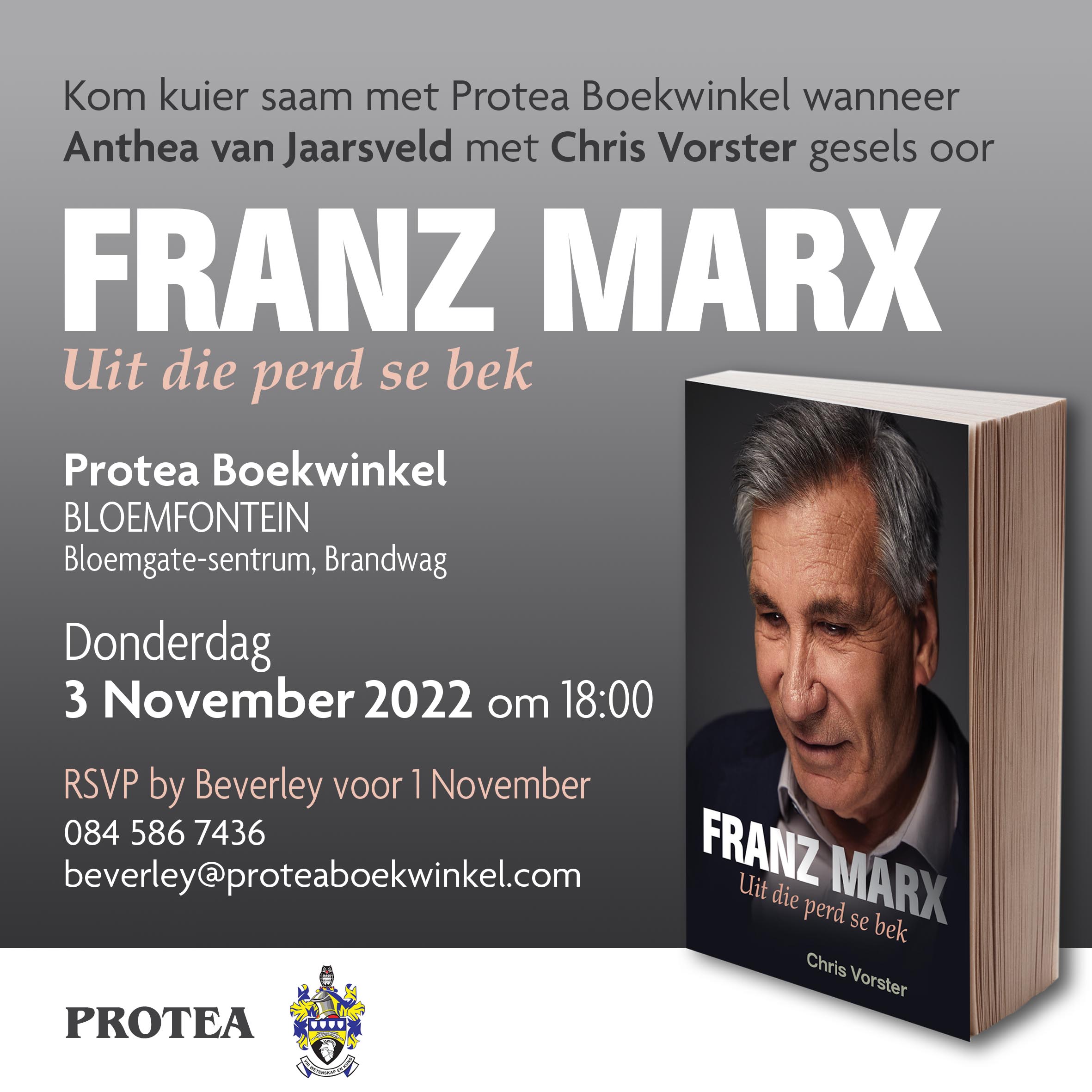 Boekhoek: 'Franz Marx: Uit die perd se bek' deur Chris Vorster | OFM